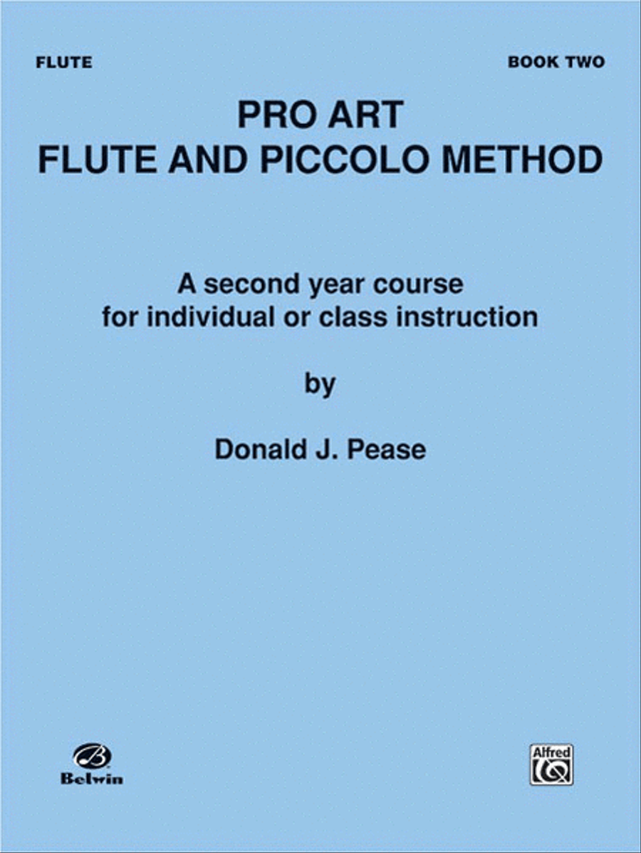 Pro Art Flute and Piccolo Method, Book 2 - Piccolo - Sheet Music ...