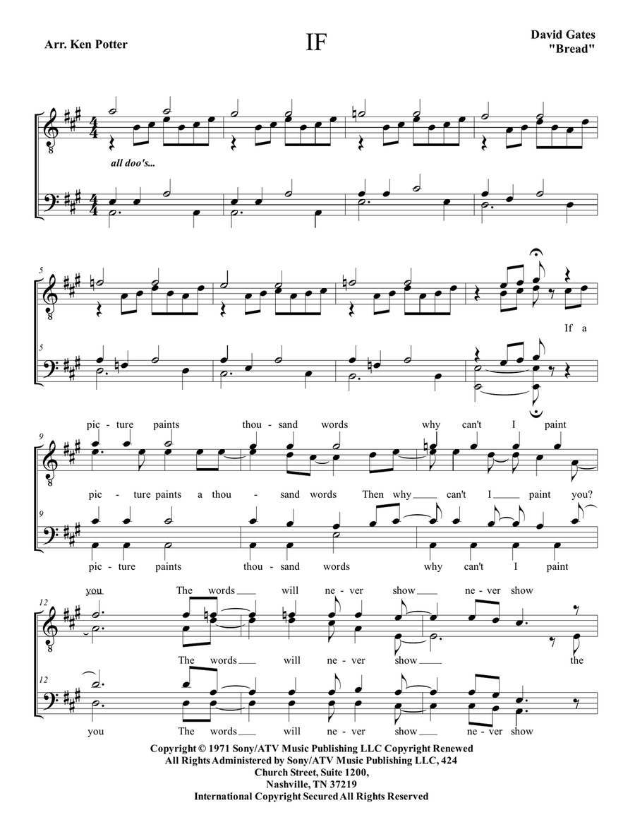 If by Bread - Choir, 4-Part, A Cappella - Early Intermediate Digital ...