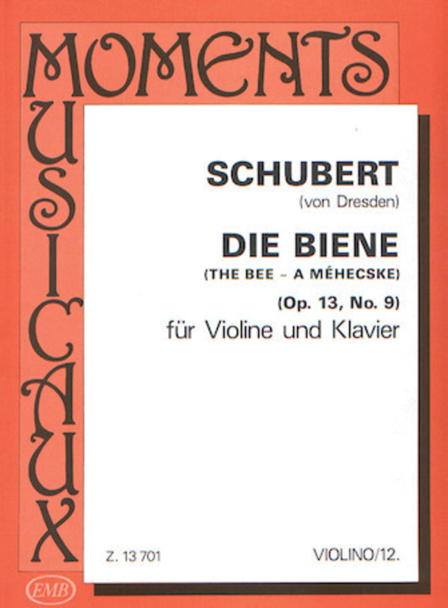 Die Biene (The Bee). Op. 13 No. 9 by Franz Schubert - Piano ...