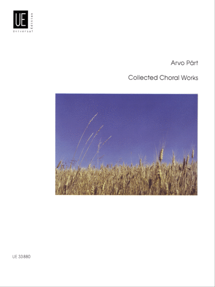 Collected Choral Works by Arvo Part - Choir - Sheet Music | Sheet Music ...