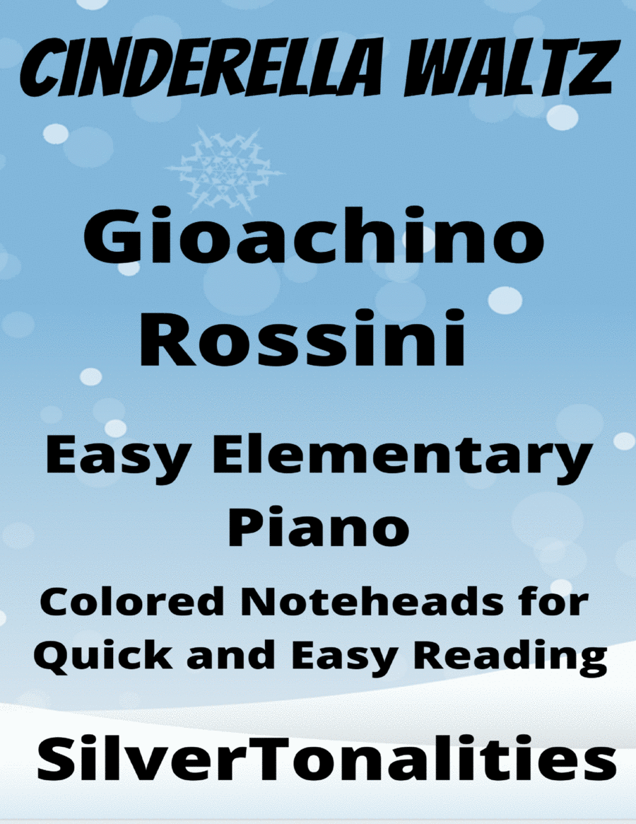 Cinderella Waltz Easy Piano Sheet Music with Colored Notation by ...
