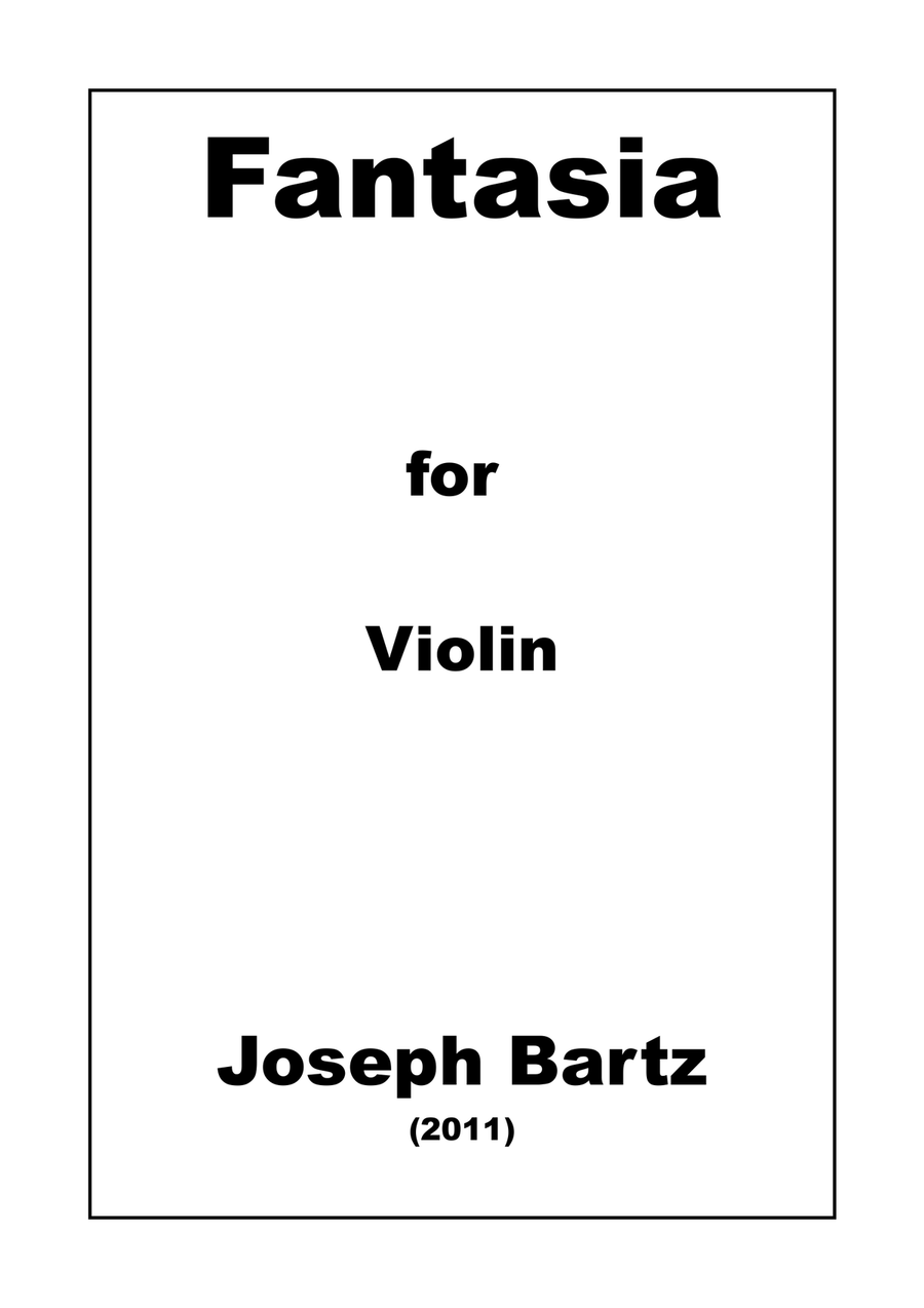 Fantasia for Violin - Violin Solo - Digital Sheet Music | Sheet Music Plus