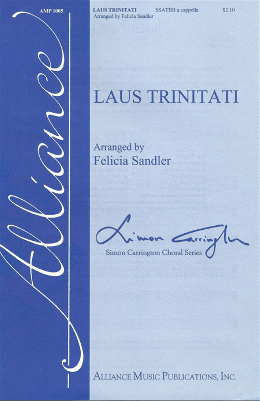 Laus Trinitati By Hildegard Von Bingen A Cappella Sheet Music Sheet Music Plus
