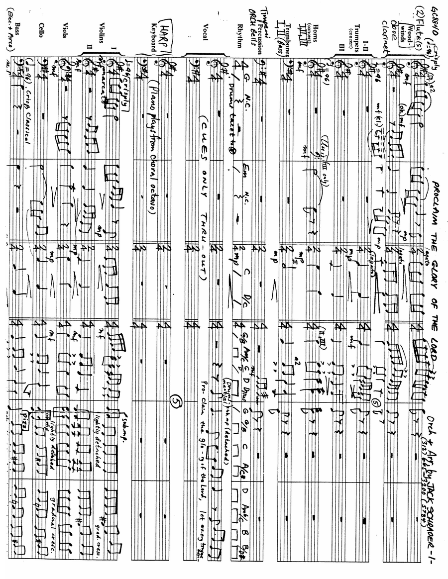 Proclaim the Glory by Jack Schrader - Choir - Digital Sheet Music ...