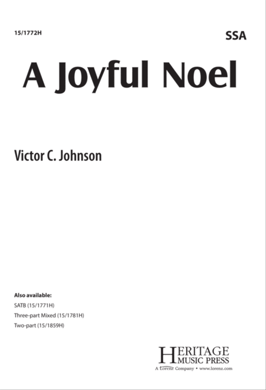 A Joyful Noel by Victor C Johnson - SSA - Digital Sheet Music | Sheet ...