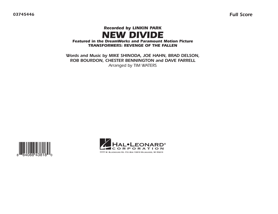 New Divide (from "Transformers: Revenge Of The Fallen") - Full Score by ...