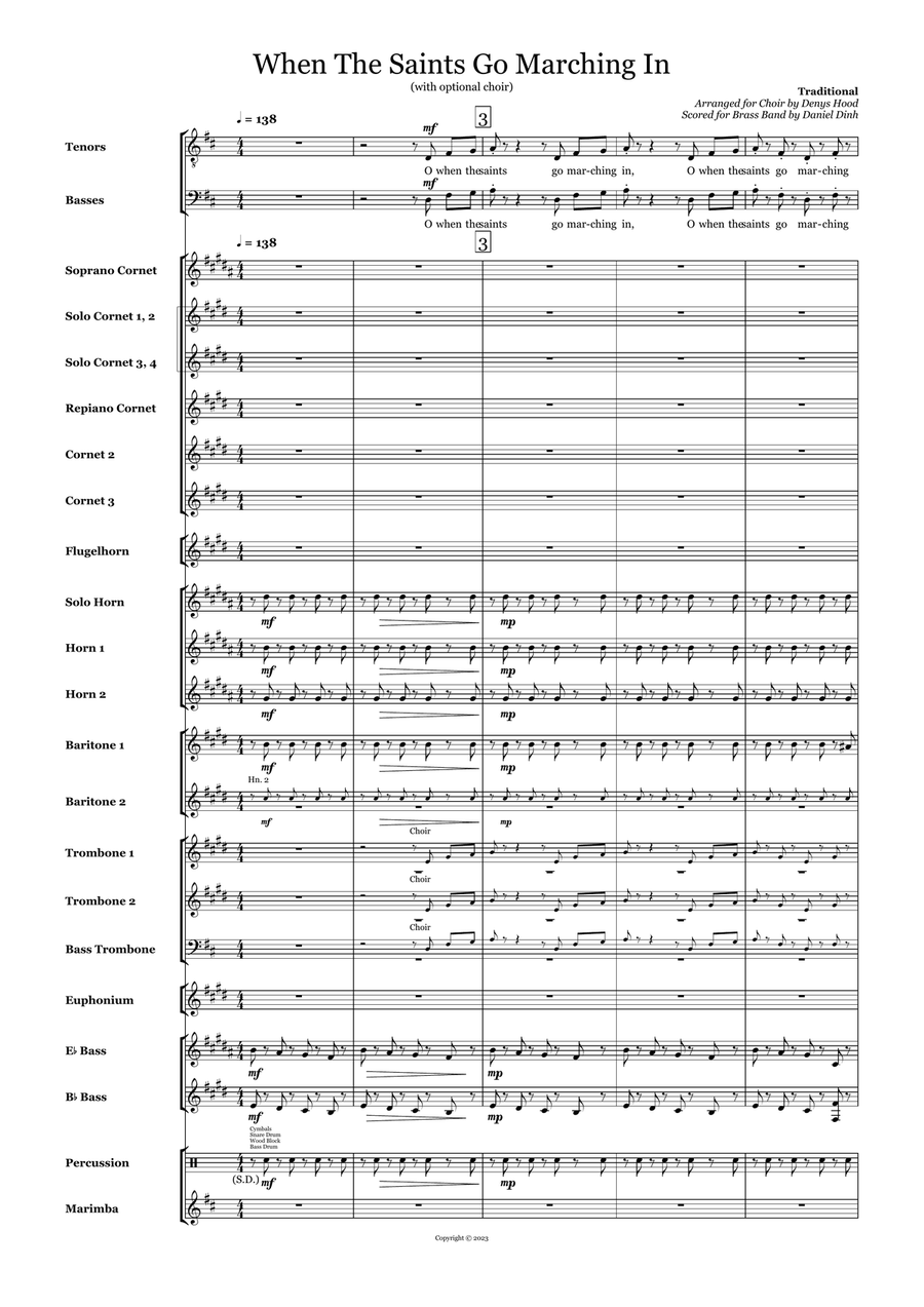When The Saints Go Marching In by Traditional - Baritone Horn TC ...