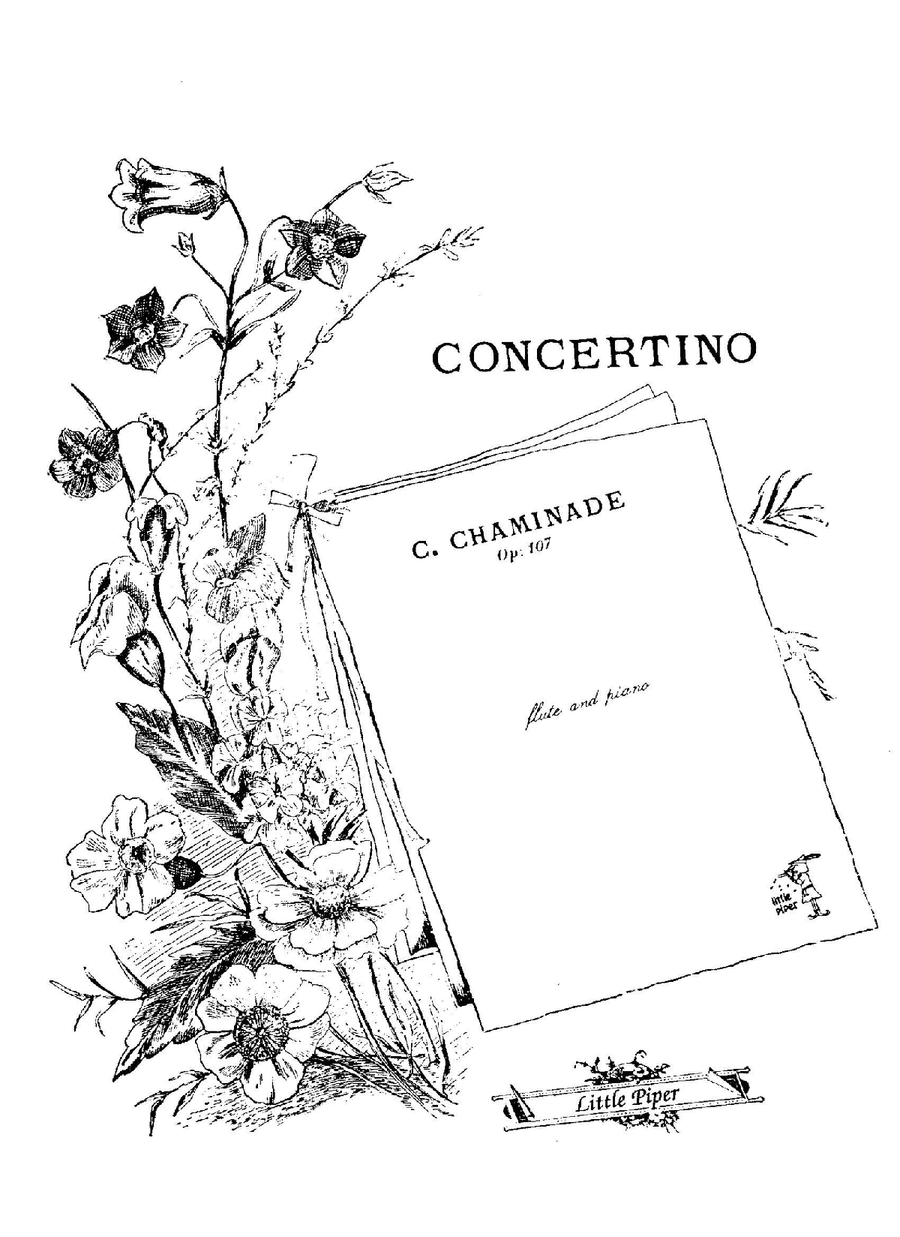 Concertino by Cecile Chaminade - Piano Accompaniment, Flute Solo ...
