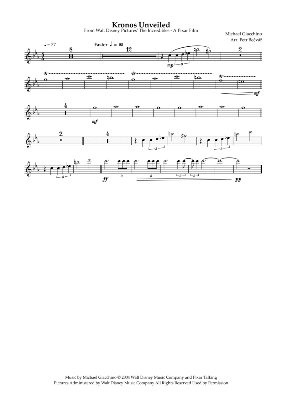Kronos Unveiled by Michael Giacchino - Large Ensemble - Intermediate ...