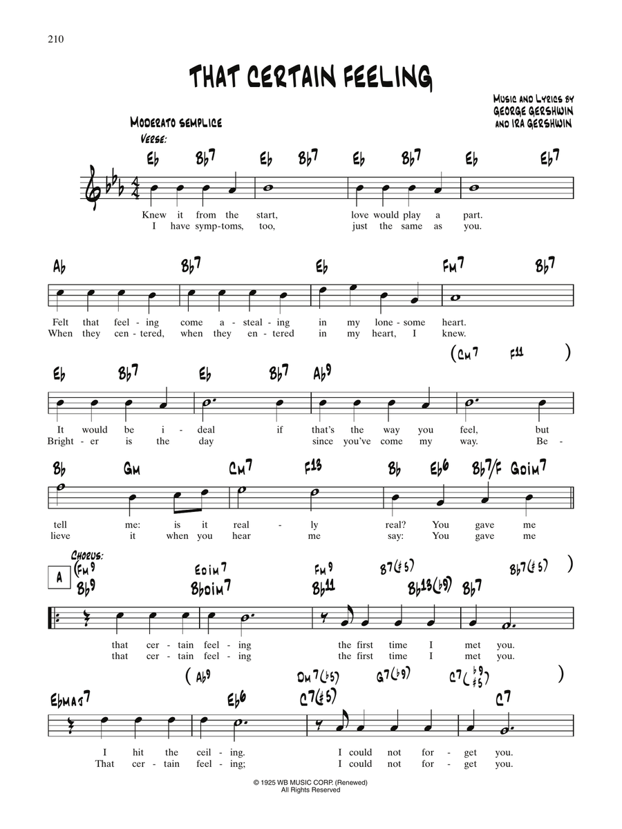 That Certain Feeling by George Gershwin - School and Community ...