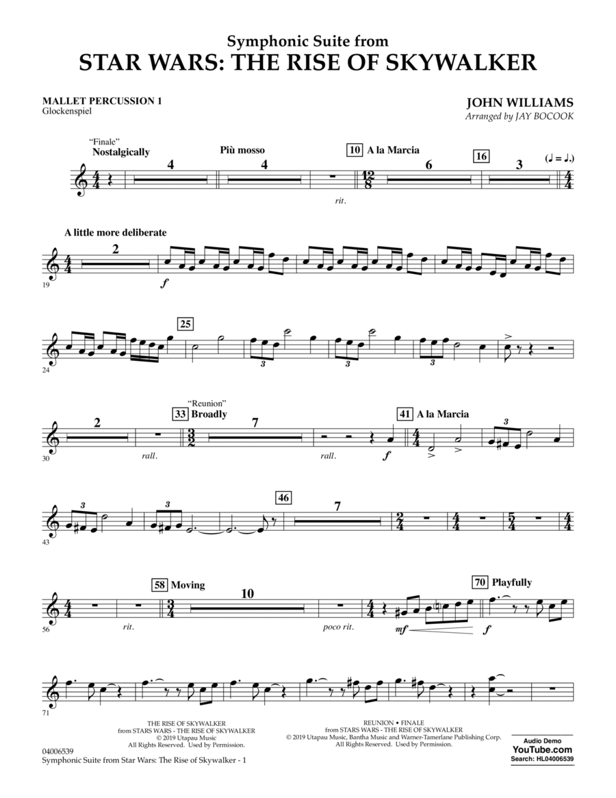 Symphonic Suite From Star Wars The Rise Of Skywalker Arr Bocook