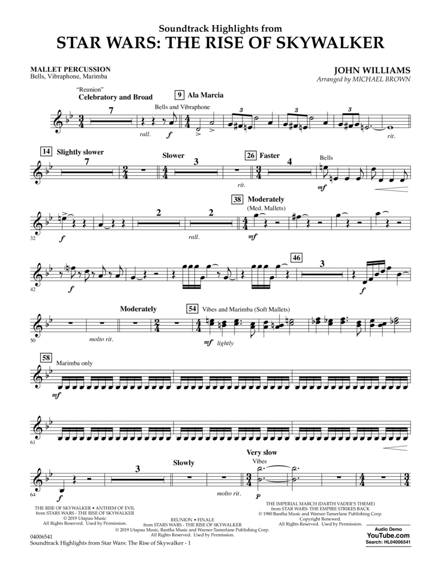 Soundtrack Highlights From Star Wars The Rise Of Skywalker Mallet