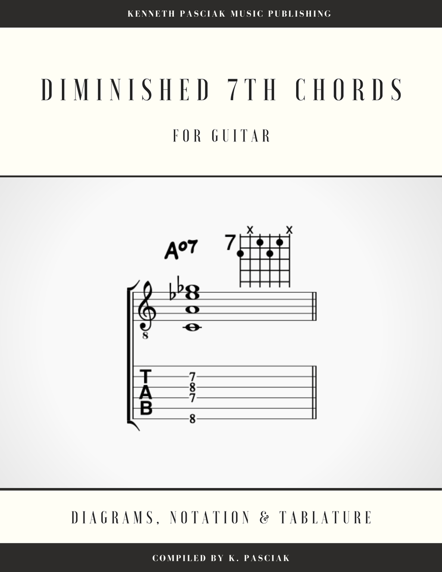 Diminished Seventh Chords for Guitar - Guitar Tablature, Easy Guitar ...