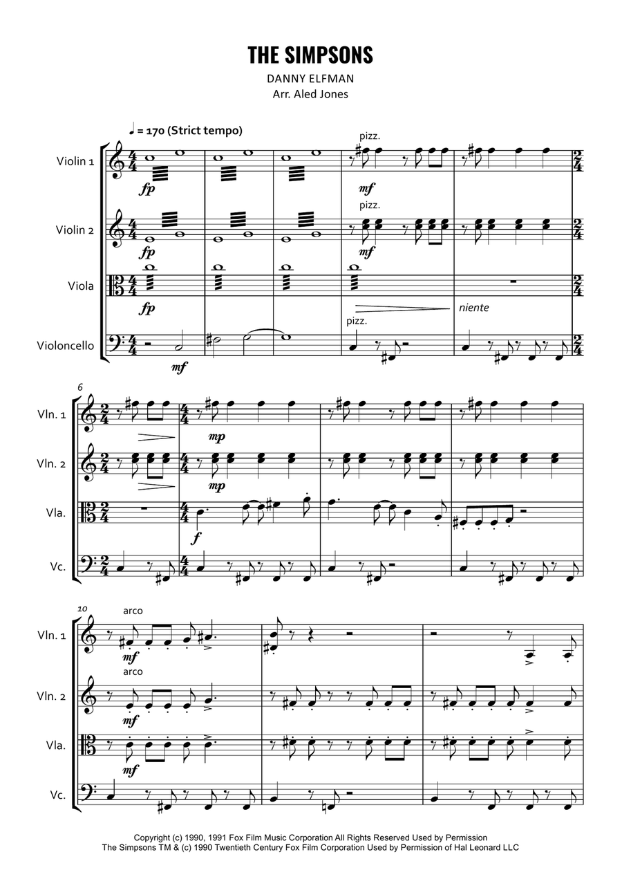 Theme From The Simpsons TM from the Twentieth Century Fox Television ...
