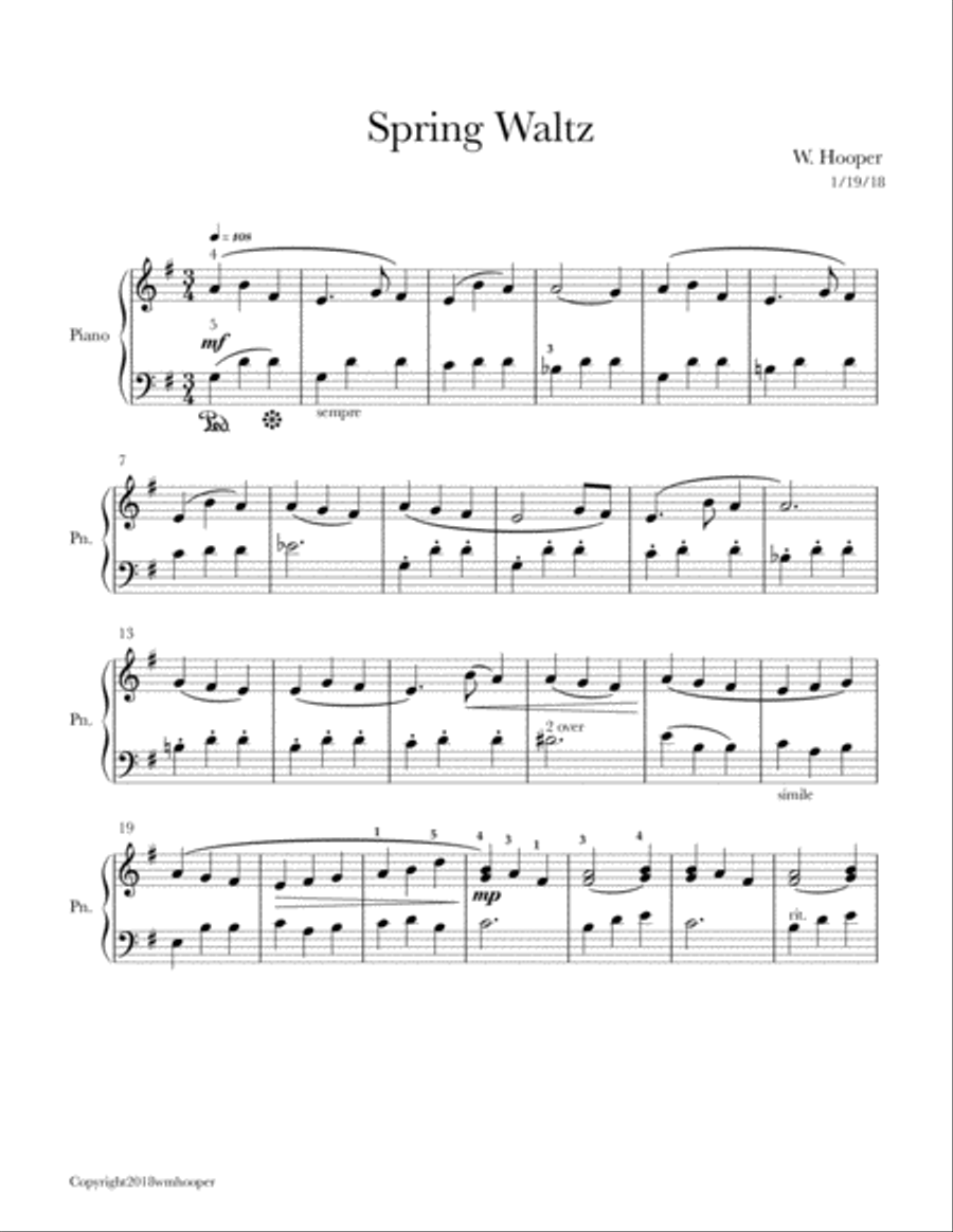 Spring Waltz - Small Ensemble - Digital Sheet Music | Sheet Music Plus