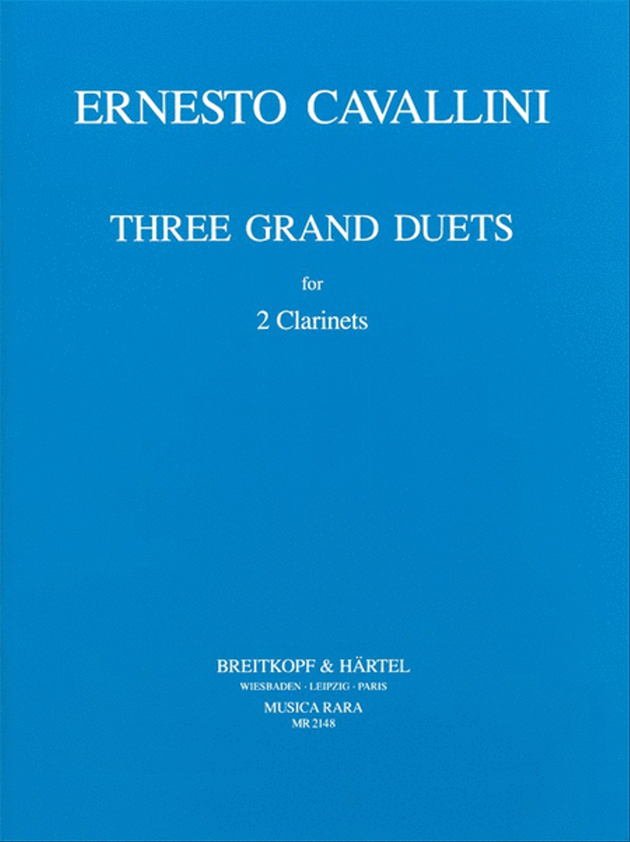 3 Grand Duets by Ernesto Cavallini - Clarinet - Sheet Music | Sheet ...