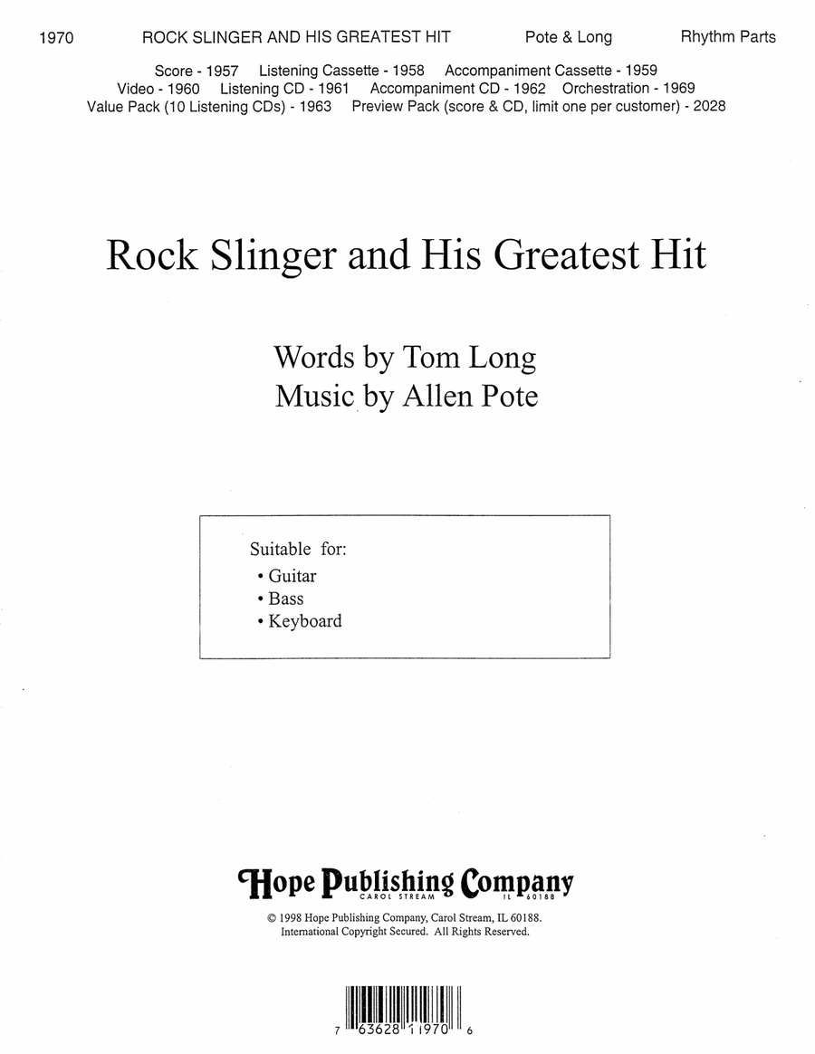 The Rock Slinger and His Greatest Hit by Allen Pote - General Worship ...