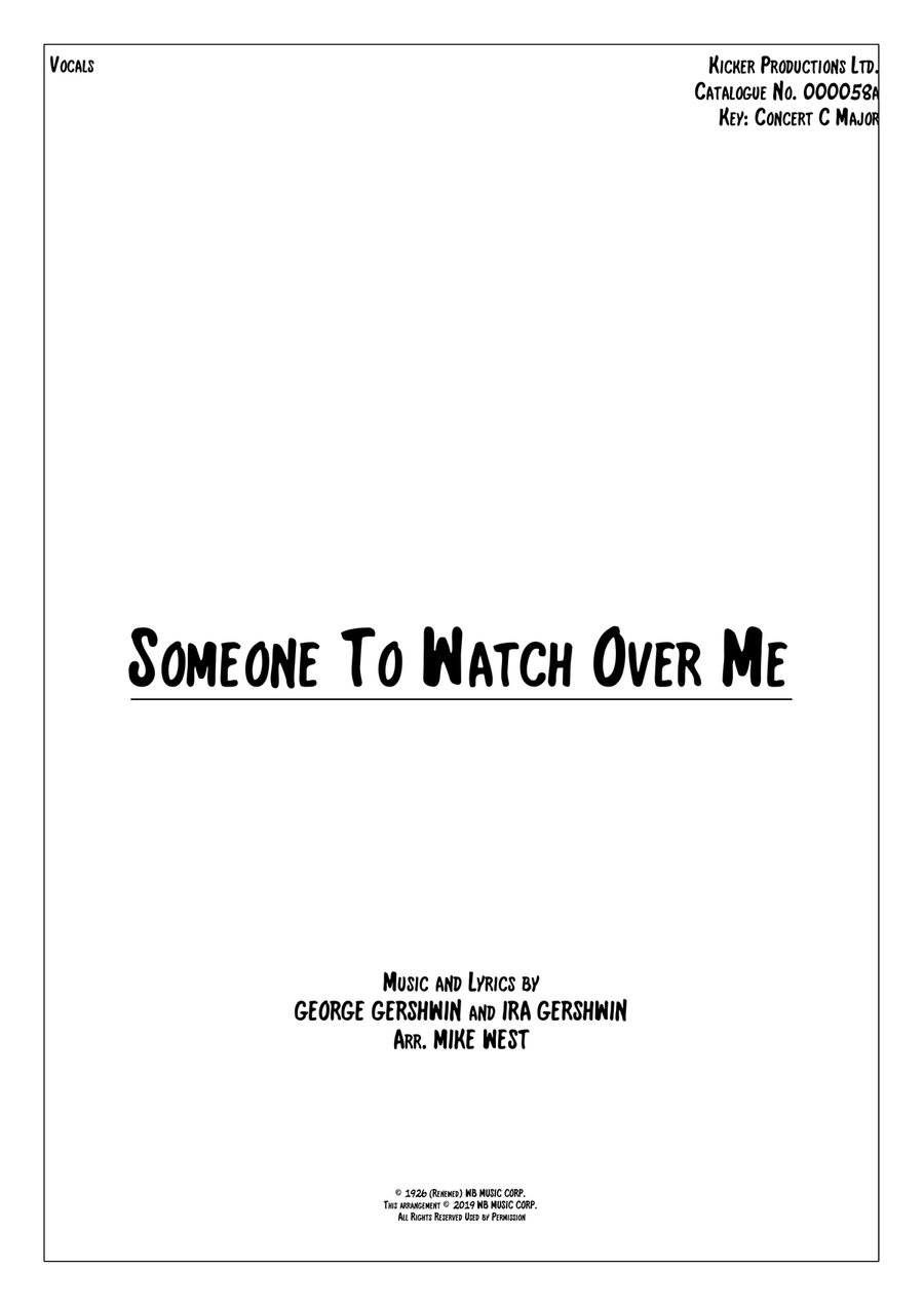 Someone To Watch Over Me by George Gershwin - Voice Solo - Digital ...