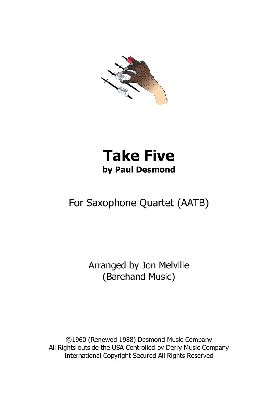Take Five by Paul Desmond - Tenor Saxophone, Baritone Saxophone, Alto ...