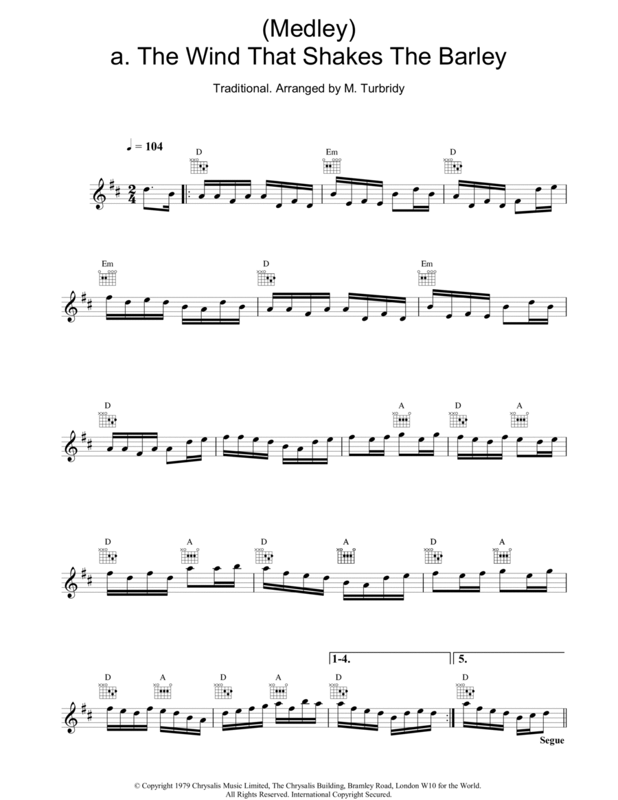 (Medley) a. The Wind That Shakes The Barley; b. The Reel With The ...