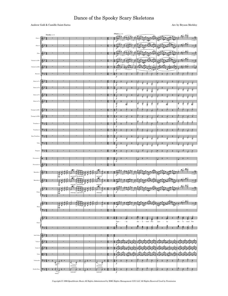 Spooky Scary Skeletons by Andrew Gold - Full Orchestra - Late ...