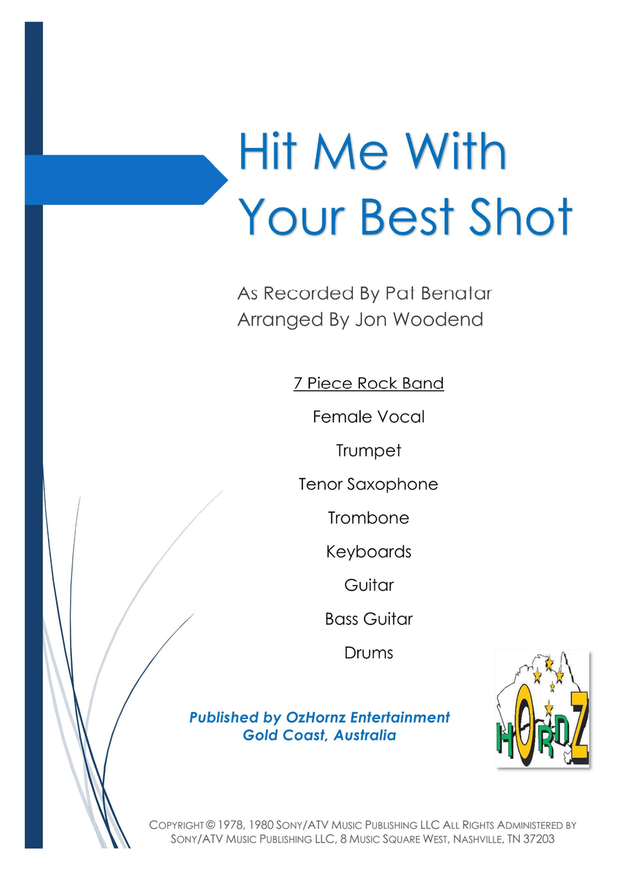 Hit Me With Your Best Shot by Pat Benatar - Jazz Ensemble - Late ...