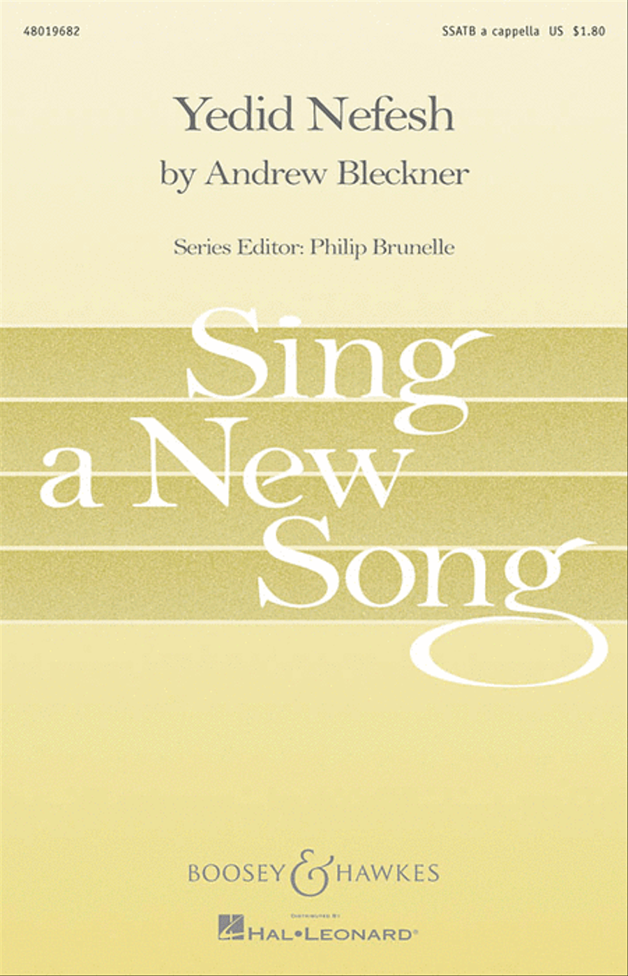 Yedid Nefesh - Choir, SSATB, A Cappella - Sheet Music | Sheet Music Plus