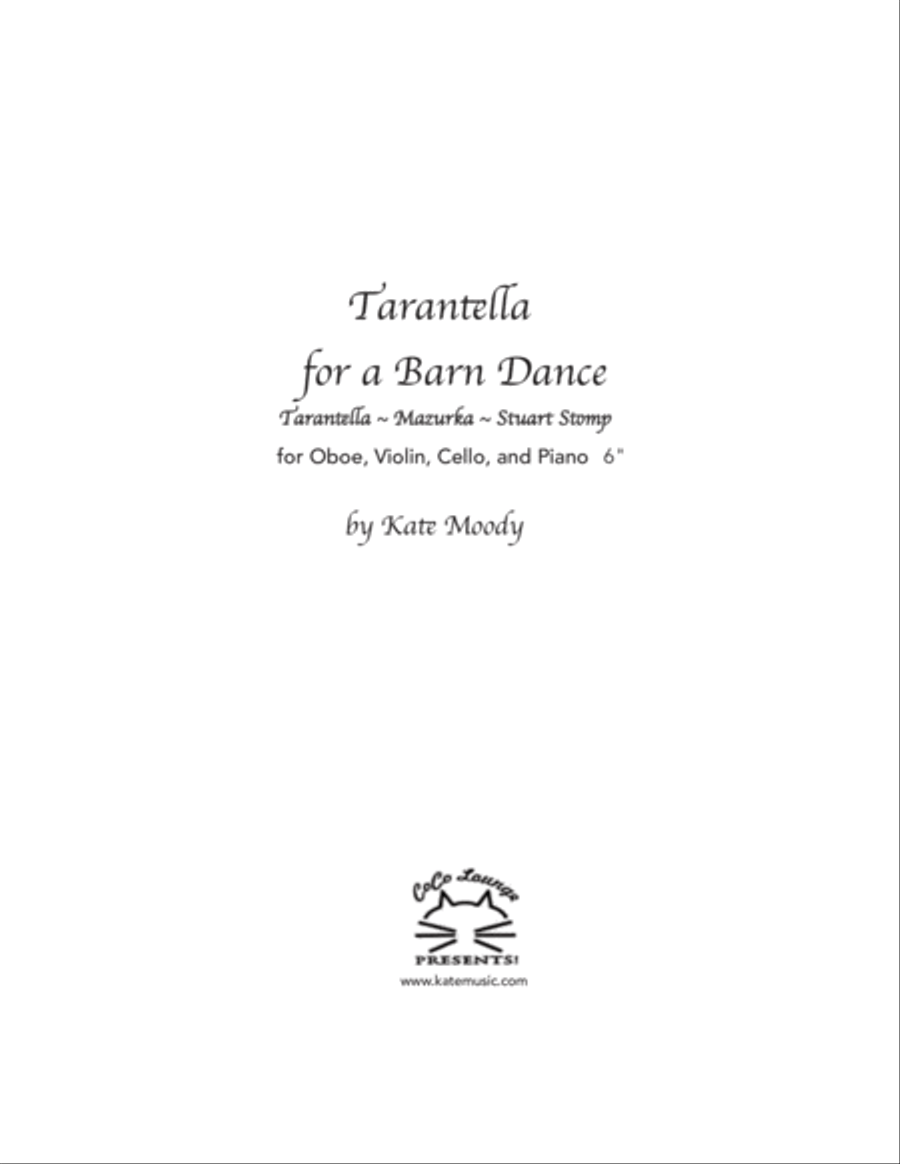 Tarantella for a Barn Dance by Kate Moody - Large Ensemble - Digital ...
