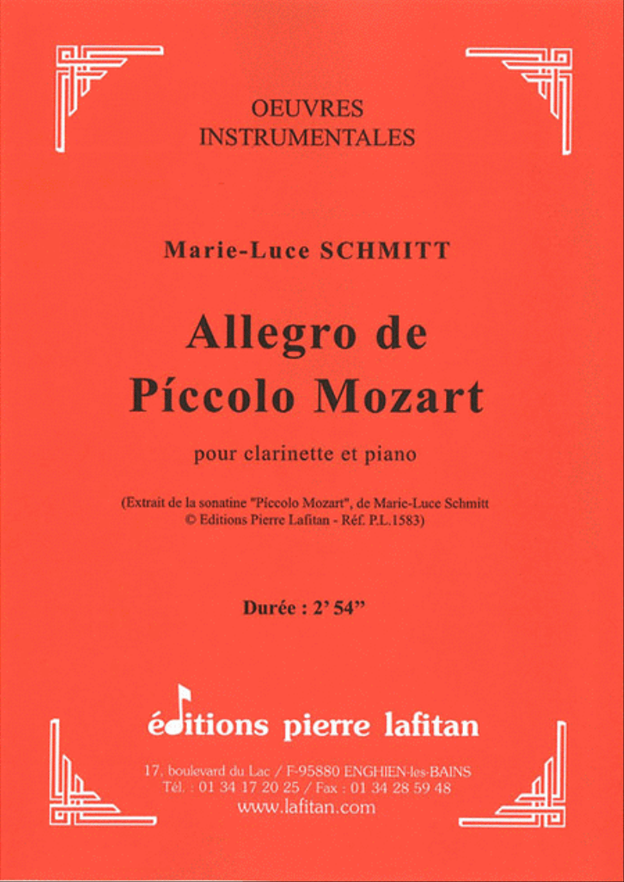 Allegro de Piccolo Mozart - Piccolo - Sheet Music | Sheet Music Plus