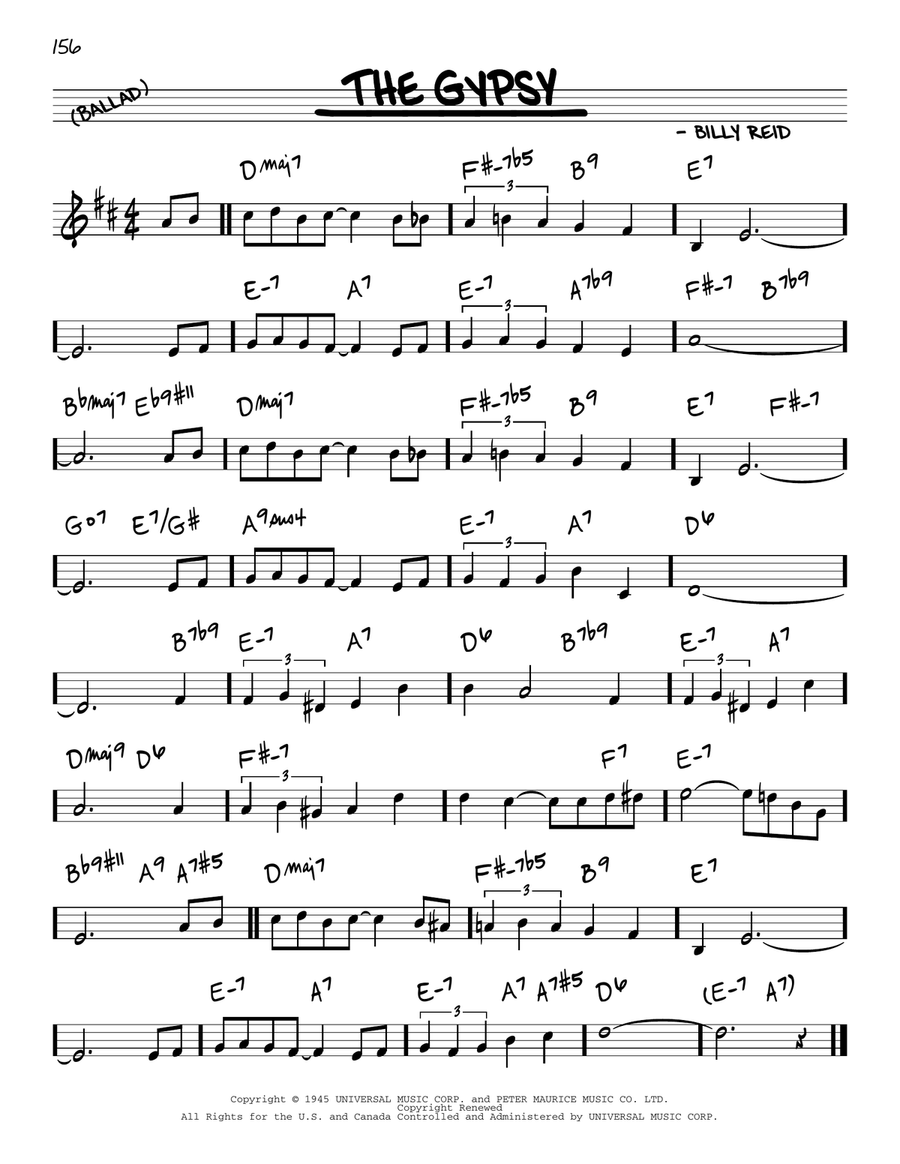 The Gypsy by The Ink Spots - Piano - Digital Sheet Music | Sheet Music Plus