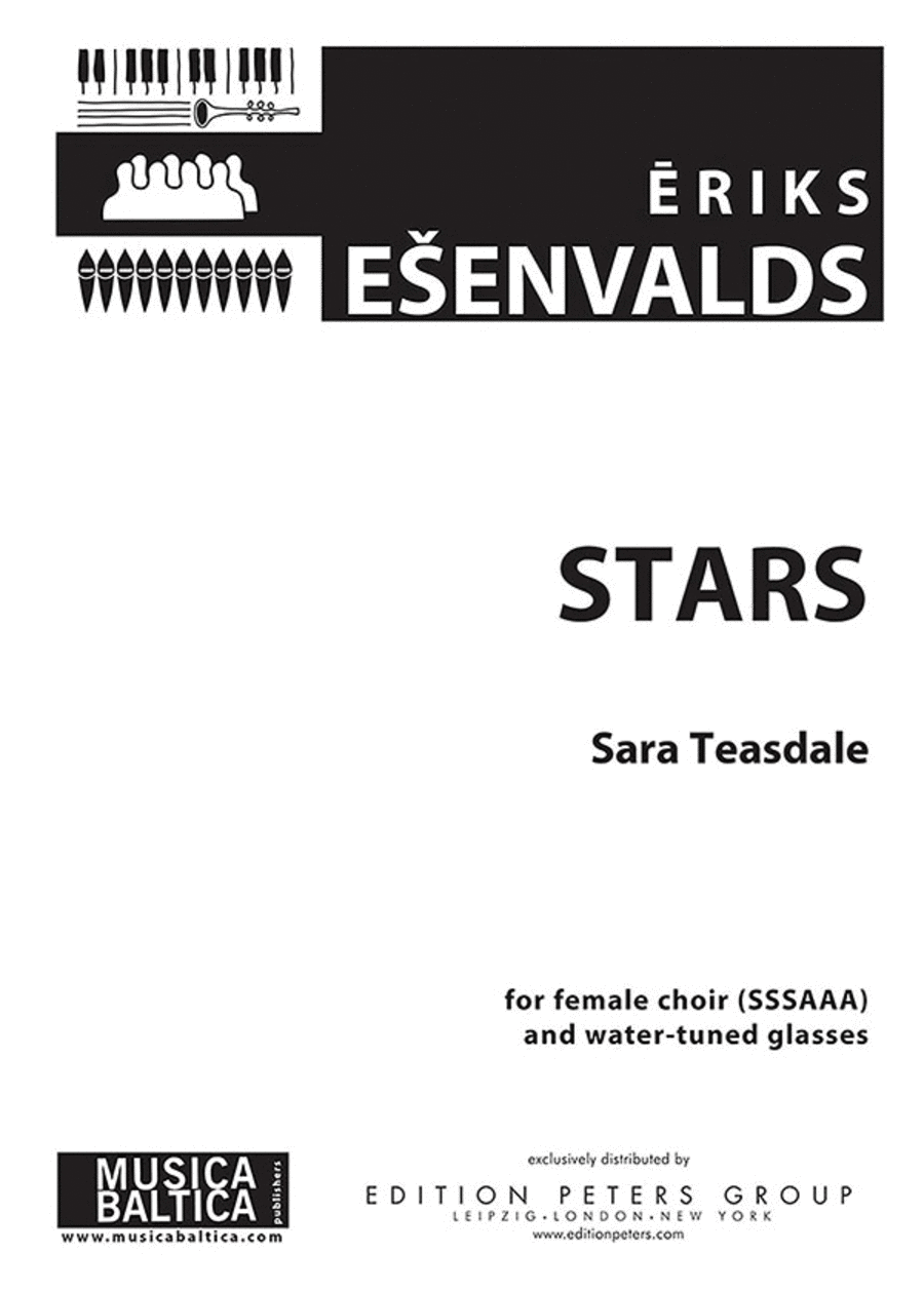 Stars for SSSAAA Choir and Water-Tuned Glasses by Eriks Esenvalds - Choir, Voice - Sheet Music ...