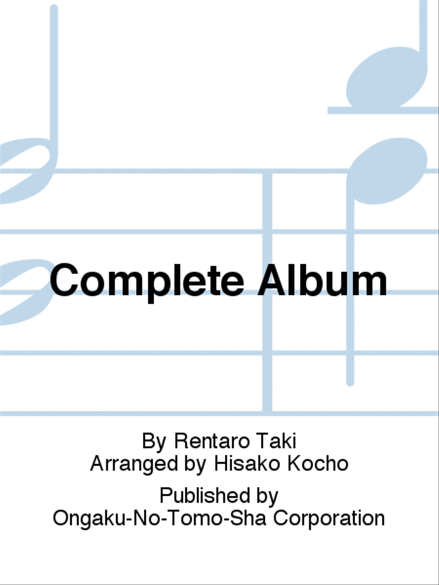 Rentaro Taki Complete Collection - Piano, Voice - Sheet Music | Sheet ...