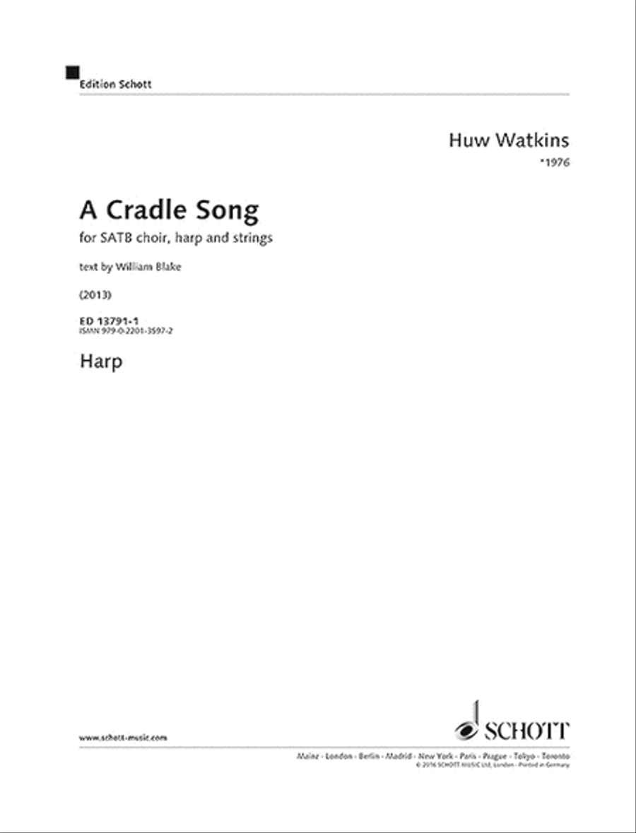 A Cradle Song - Harp - Digital Sheet Music | Sheet Music Plus