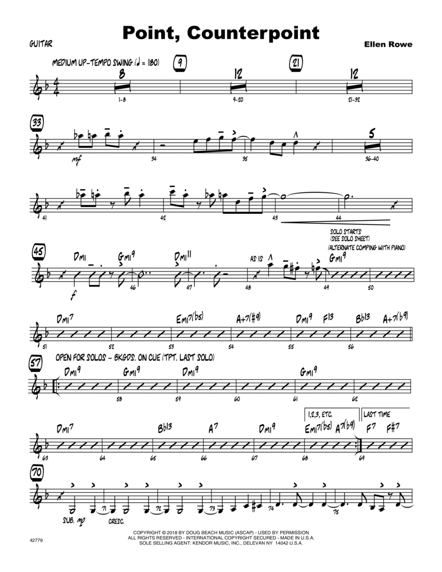 Point, Counterpoint - Guitar - Electric Guitar - Digital Sheet Music ...