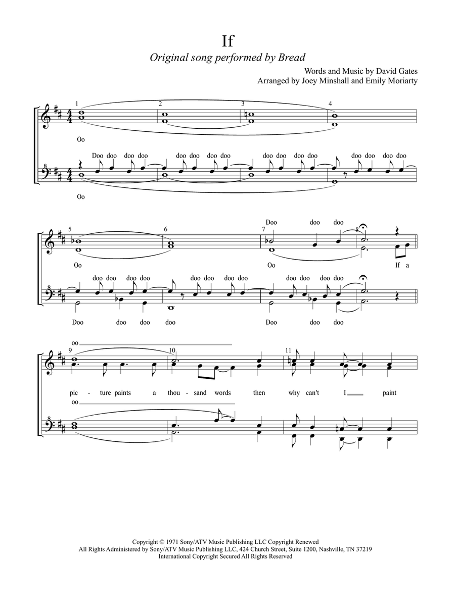 If by Bread - Choir, Voice, SSAA - Late Intermediate Digital Sheet ...