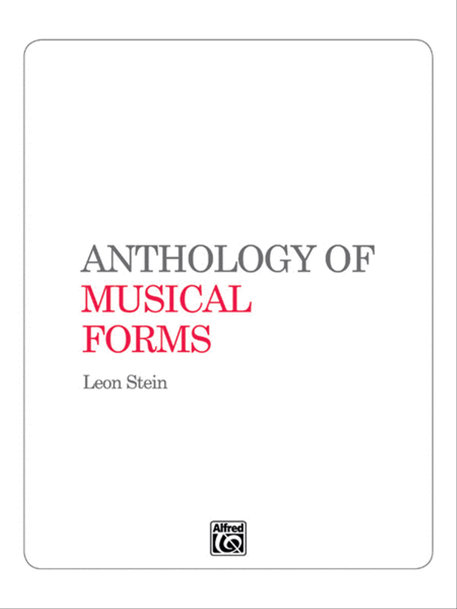 Anthology of Musical Forms by Leon Stein - Textbook - Sheet Music ...