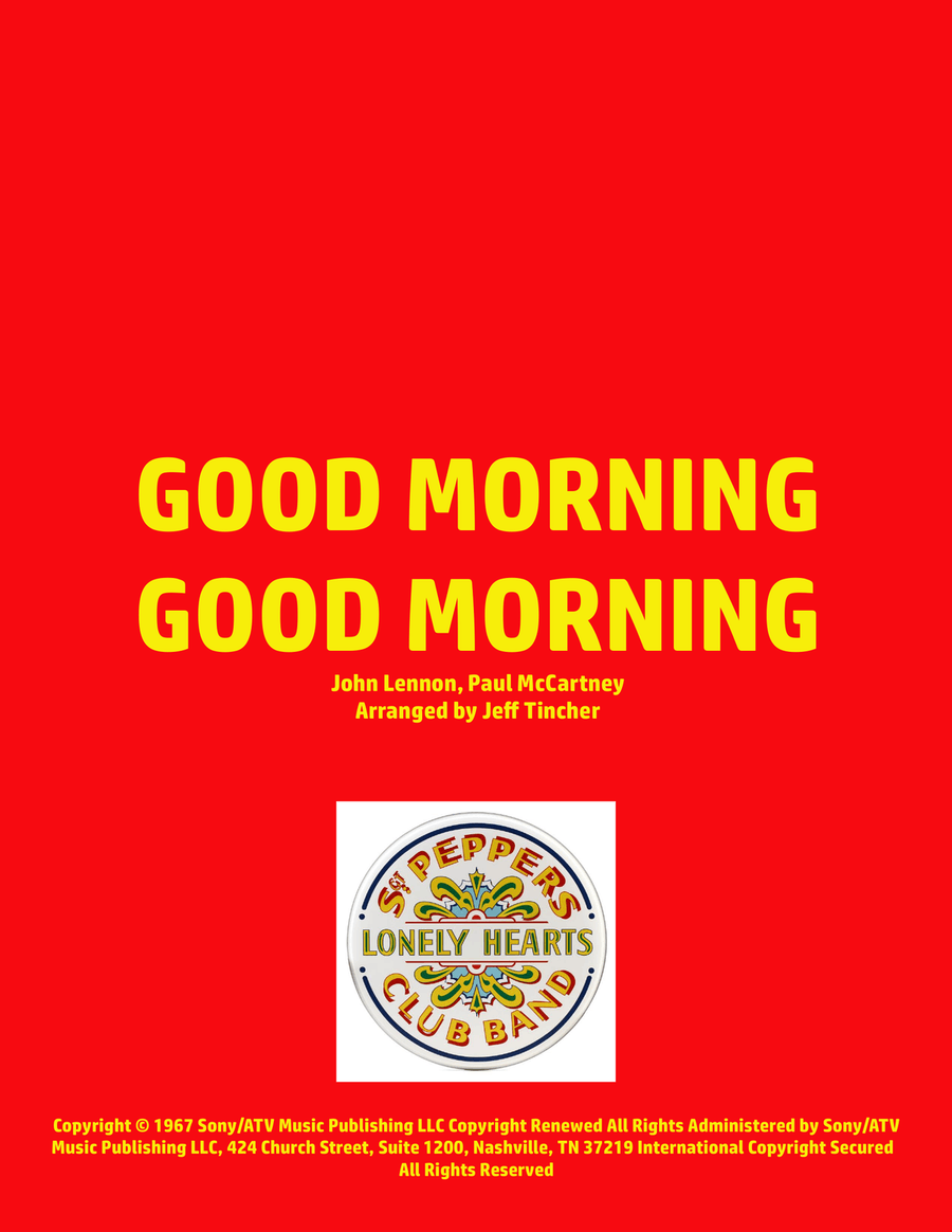 Good Morning Good Morning by The Beatles - Voice, Piano, Vocal - Early ...