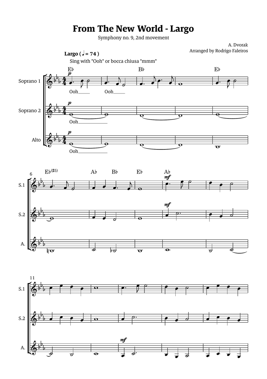Largo (2nd movement of the Symphony no. 9 'From The New World') by ...
