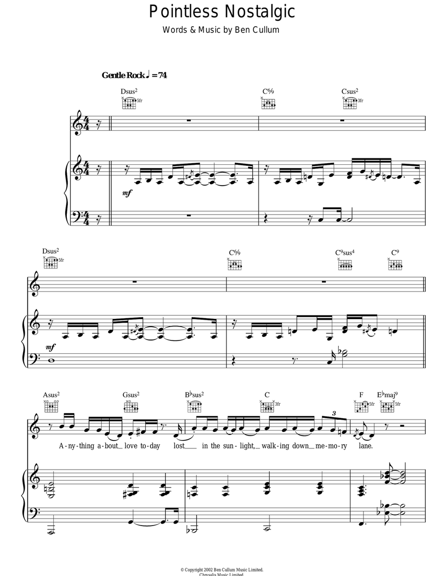 Pointless Nostalgic by Jamie Cullum - Piano, Vocal, Guitar - Digital ...