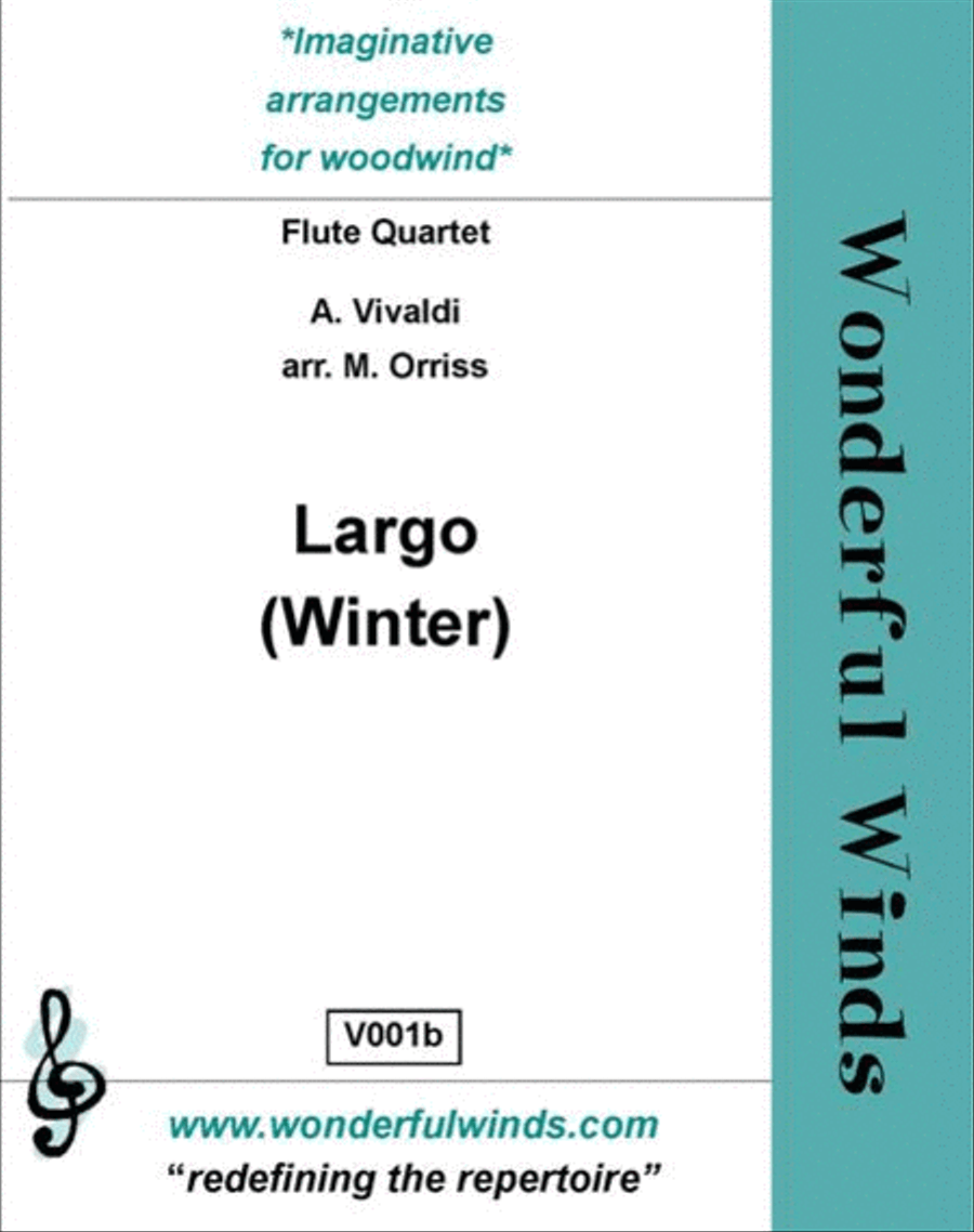 Largo (Winter) by Antonio Vivaldi - Flute Quartet - Sheet Music | Sheet ...