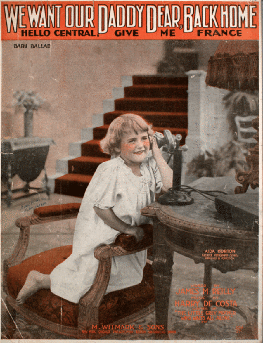 We Want Our Daddy Dear, Back Home. Baby Ballad - Voice - Digital Sheet ...