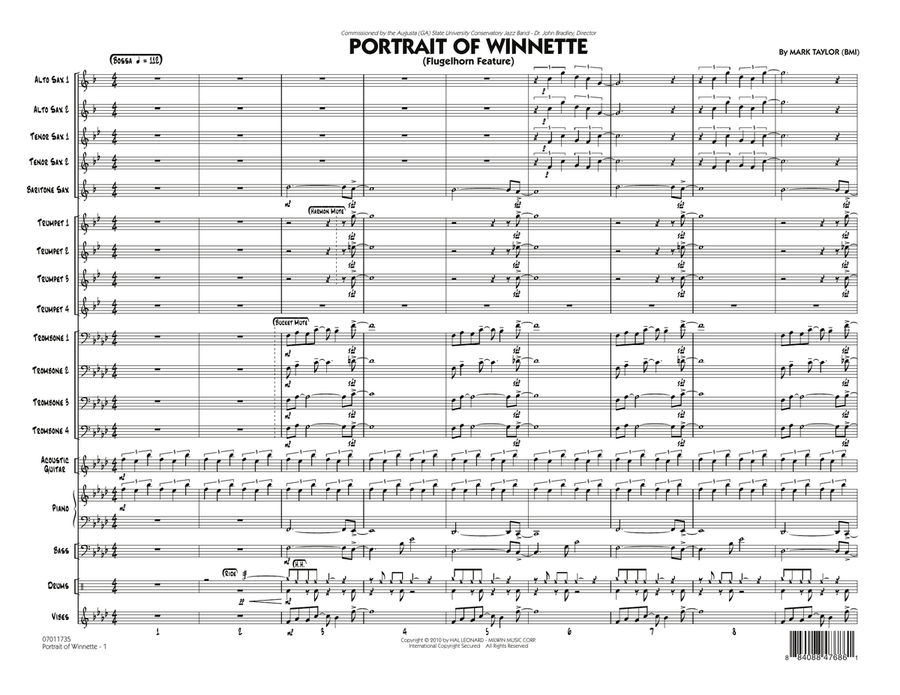 Portrait Of Winnette - Conductor Score (Full Score) by Mark Taylor ...