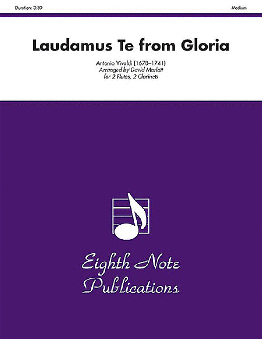 Laudamus Te (from Gloria) by Antonio Vivaldi - Clarinet, Flute - Sheet ...
