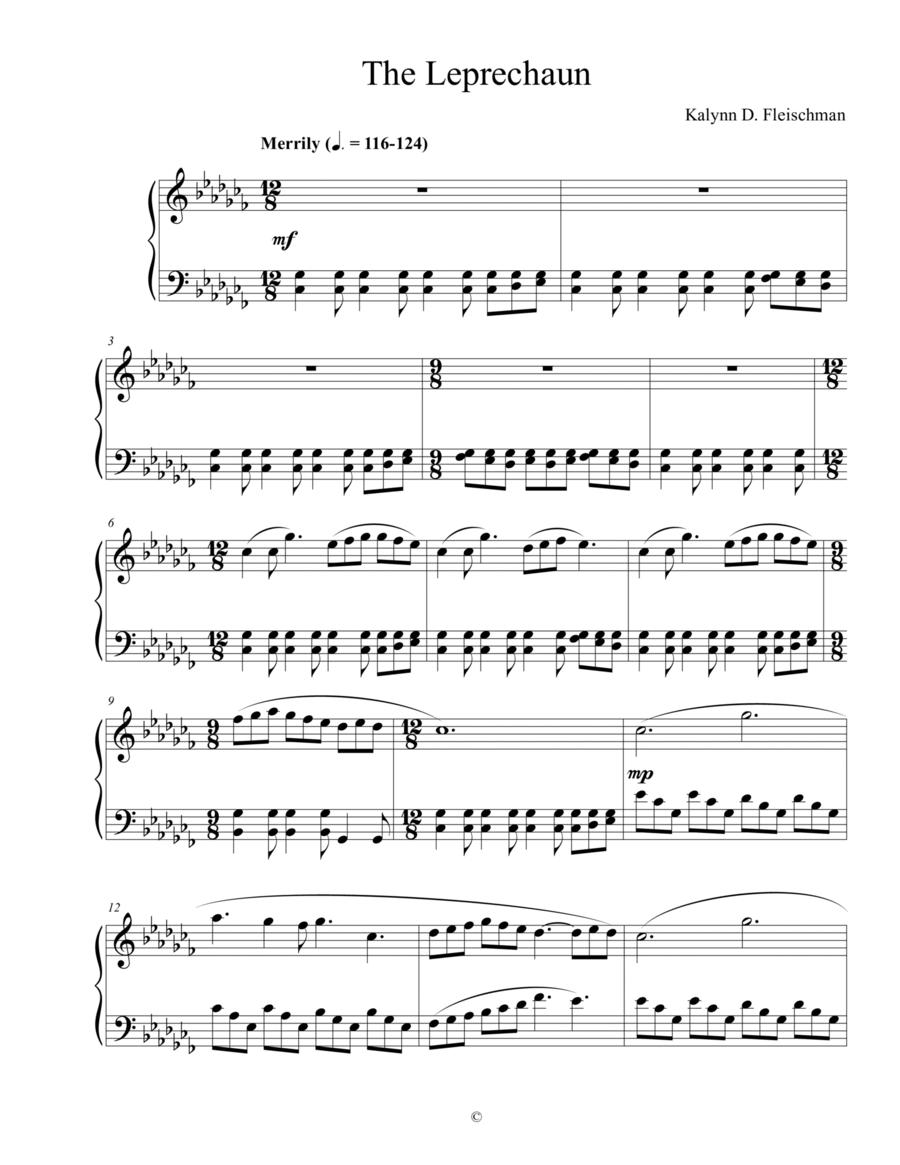 30 Mythical Beasts: The Leprechaun - Piano Method, Piano Solo - Late ...