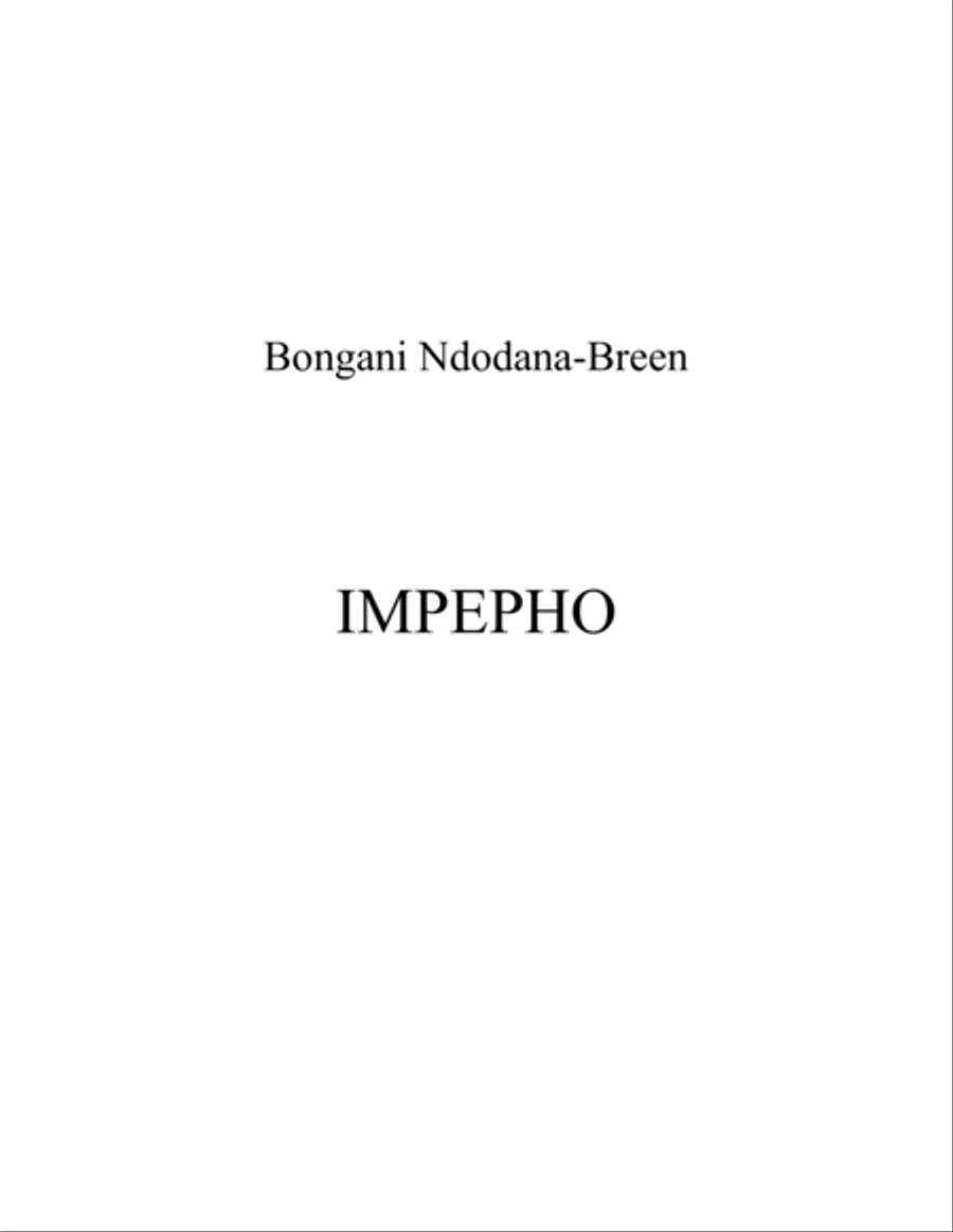 Impepho - Cello, Viola, Violin - Advanced Digital Sheet Music | Sheet ...