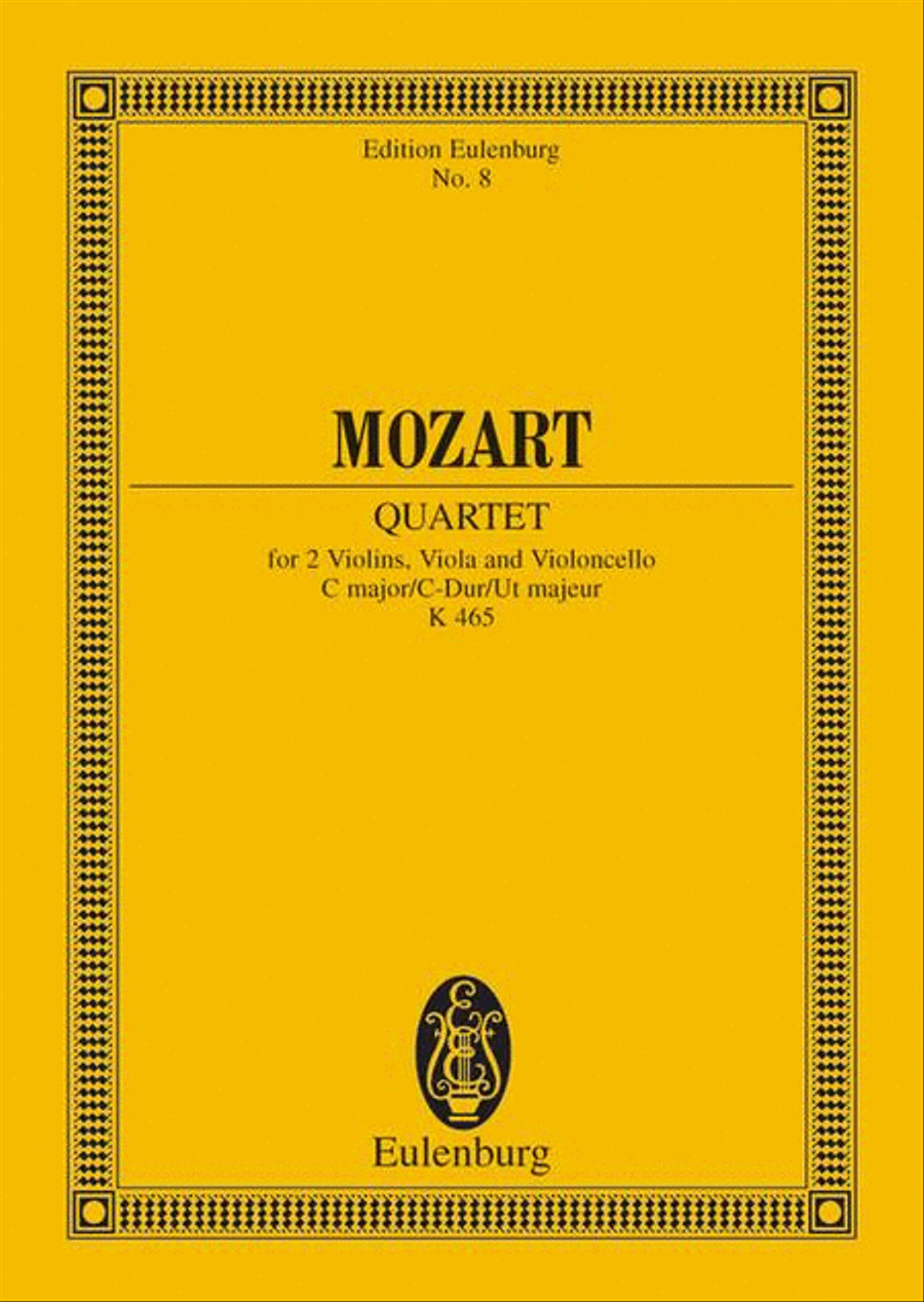 String Quartet C major by Wolfgang Amadeus Mozart - Cello, Viola ...