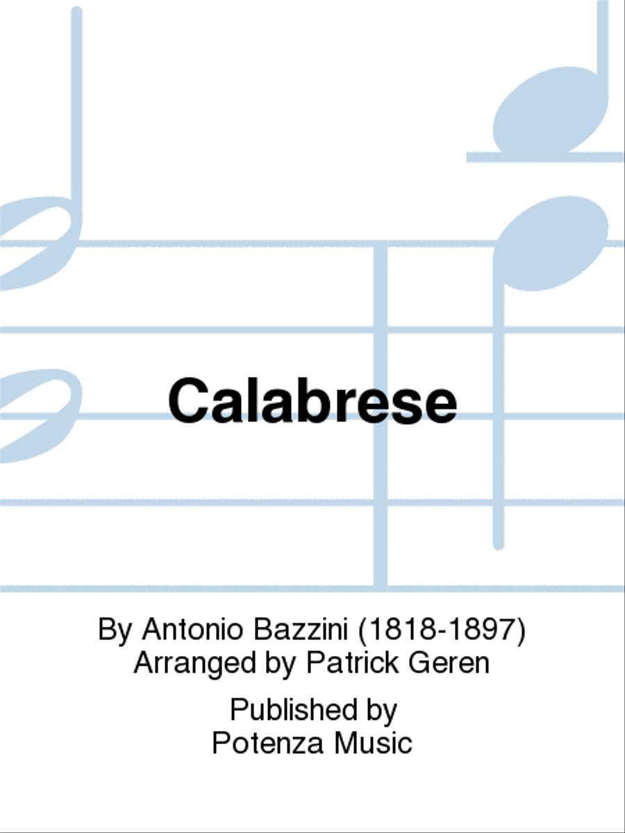 Calabrese by Antonio Bazzini - Piano Accompaniment, Tuba - Sheet Music ...
