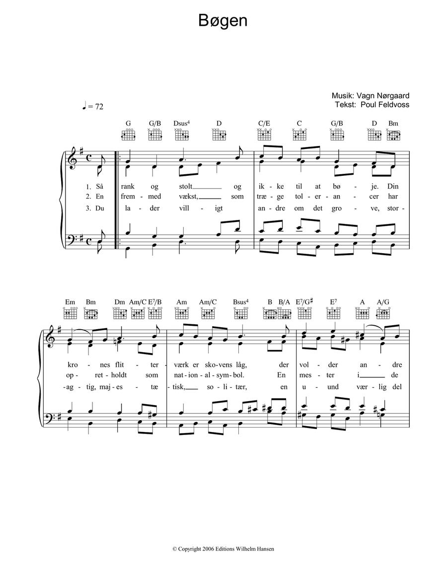 Bogen - Acoustic Guitar, Voice, Piano, Vocal, Guitar - Digital Sheet ...