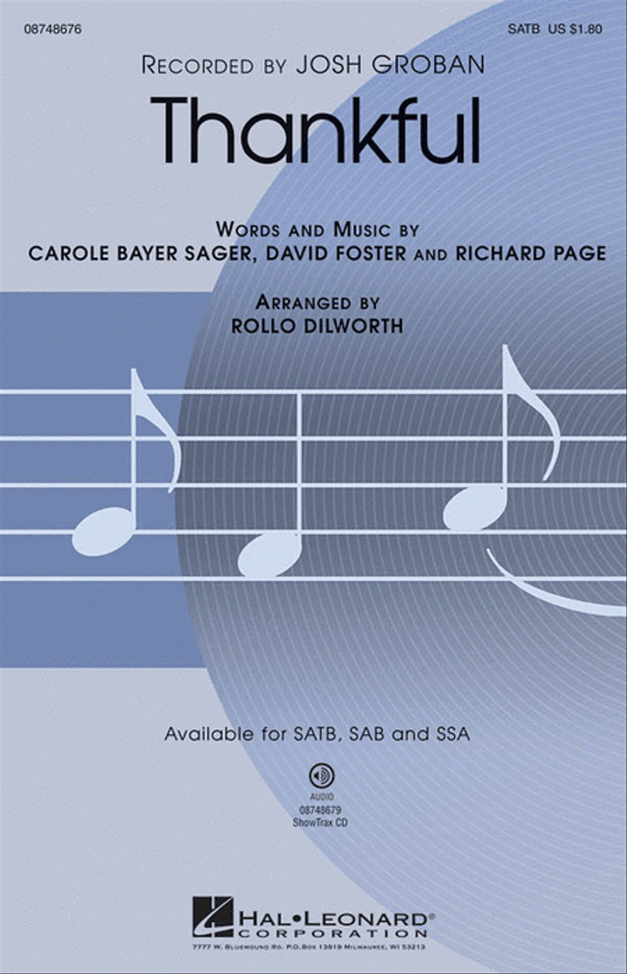 Thankful by Rollo Dilworth - Choir, SSA, 3-Part - Sheet Music | Sheet ...