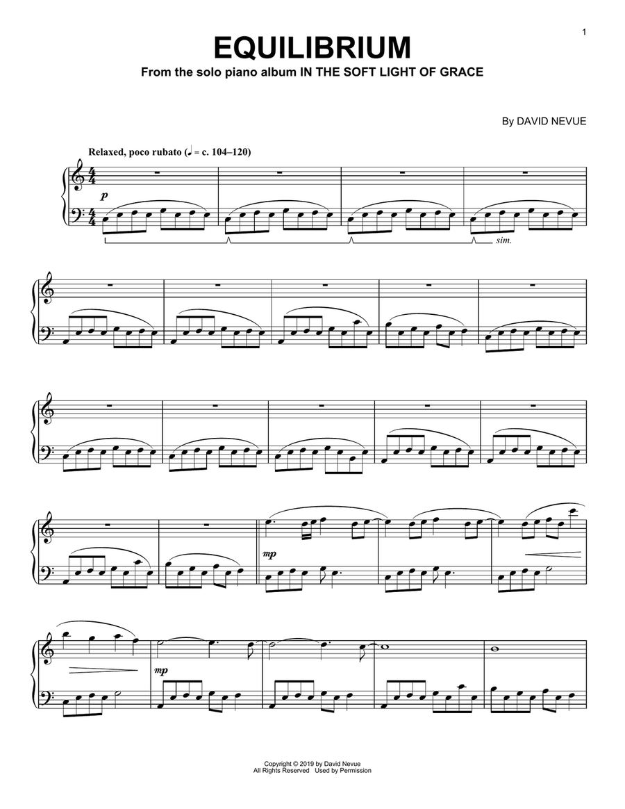 Equilibrium - Piano Solo - Digital Sheet Music | Sheet Music Plus